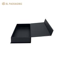 China Black Folding Cardboard Magnetic Box for Apparel & T-Shirts for sale