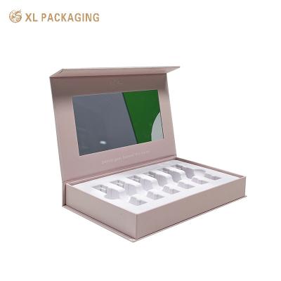 China Eco-Friendly Magnetic Gift Box with Built-in Mirror and Magnetic Closure for Lipstick Packaging for sale