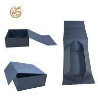 China XL Packaging Custom Packaging Box Factory Magnetic Black Bottle Packaging Box For Skincare Wine Luxury Magnetic Closure Box With Soft Foam Tray Gold Foil Stamping & Rigid Cardboard  Protective Packagi for sale