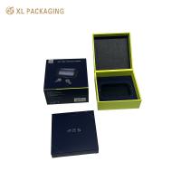 China XL Packaging Black Rigid Paper Earphone Packaging Box  Shockproof Mobile Bluetooth Headset Box With Magnetic Closure Foam Insert Gloss Lamination Sleek Design For Wireless Earbuds Tech Gifts for sale