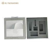 China Custom Printed Skincare Box with PVC Viewing Window for sale