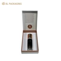 China ﻿XL Packaging Custom Printed Cosmetic Boxes Embossing Hinged Cosmetic Paper Box Rose Gold Foil LOGO For Skincare Bottle for sale