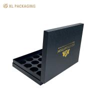 China XL Packaging Custom Packaging Box Factory Empty Blue Paper Packaging Boxes Ribbon Linked Lid Hinged Paper Box For Food Can for sale
