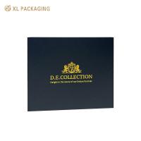 China XL Packaging Custom Packaging Box Factory Empty Blue Paper Packaging Boxes Ribbon Linked Lid Hinged Paper Box For Food Can for sale