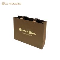 China XL Packaging Premium Gifting Experiences Brown Luxury Shopping Tote Bags Large Paper Gift Bags With Logo Minimalist Design Textured Finish  Versatile For Fashion Beauty Home Decor for sale