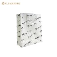 China XL Packaging Paper Bag Coated Paper White Color for Clothes Mall Shipping Bag Full Printing Shoes Packaging Hand Bag for sale