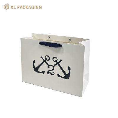 China XL Packaging Custom Packaging Factory Gift Clothing Paper Bags Matte Fashion Black Handle Tote for Customer Provided Box Type for sale