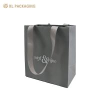 China XL Packaging Custom Packaging Factory Factory Direct Sales Paper Bag Gray One for Gift Packaging Small Gift Bag With Logo Add Shopping Bag for sale