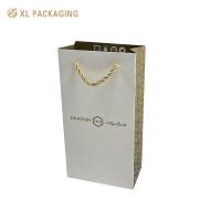 China XL PackagingEco-Friendly Packaging For Boutiques Gifts Retail High Quality Gold Color Recyclable Shopping Bags Fancy OPP String Handle Paper Bags With Gold Foil Stamping Matte Finish Reinforced Bottom for sale