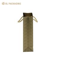 China XL PackagingEco-Friendly Packaging For Boutiques Gifts Retail High Quality Gold Color Recyclable Shopping Bags Fancy OPP String Handle Paper Bags With Gold Foil Stamping Matte Finish Reinforced Bottom for sale