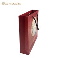 China XL Packaging Eco Friendly Color Single Bottle Cardboard High Grade Packing Custom Logo Recycled Gift Wine Carrier Tote Bag for sale