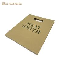 China XL Packaging Custom Packaging Factory Wholesale Custom Brown Kraft Disposable Paper Bag For Food Packaging Takeaway With Handle for sale