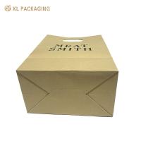 China XL Packaging Custom Packaging Factory Wholesale Custom Brown Kraft Disposable Paper Bag For Food Packaging Takeaway With Handle for sale