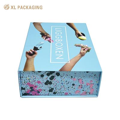 China Space-Saving Collapsible Magnetic Gift Box Flat-Packed Foldable Box Easy Assembly For Intimate Products Packaging for sale
