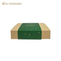 China Eco-Friendly Collapsible Kraft Paper Gift Box with Slanted Tray and Ribbon Closure for sale