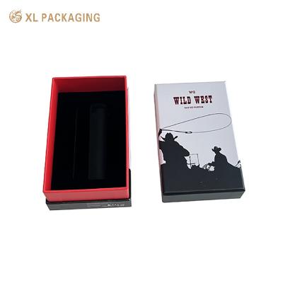 China XL Packaging Custom Packaging Box Factory Wholesale Custom Perfume Paper Boxes Red Black Matte Lid-Base Packaging With Eco-Paperboard, Gold Embossing Bulk Orders For Perfumeries Boutiques Events for sale