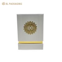 China XL Packaging Custom Packaging Box Factory Luxury Perfume Paper Box Gift Box White Hot Stamping Custom Logo Lid And Base Box for sale