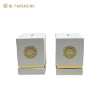 China XL Packaging Custom Packaging Box Factory Luxury Perfume Paper Box Gift Box White Hot Stamping Custom Logo Lid And Base Box for sale