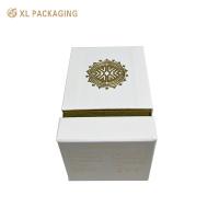 China XL Packaging Custom Packaging Box Factory Luxury Perfume Paper Box Gift Box White Hot Stamping Custom Logo Lid And Base Box for sale
