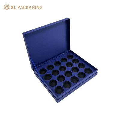 China XL Packaging Custom Packaging Box Factory Luxury Blue Tea Gift Box Packaging Custom Logo Printed With EVA Insert for sale