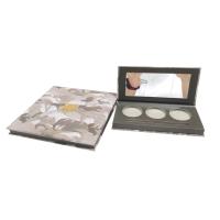 China Circular Empty Custom Eyeshadow Palette Box Packaging Makeup Cardboard Box for sale