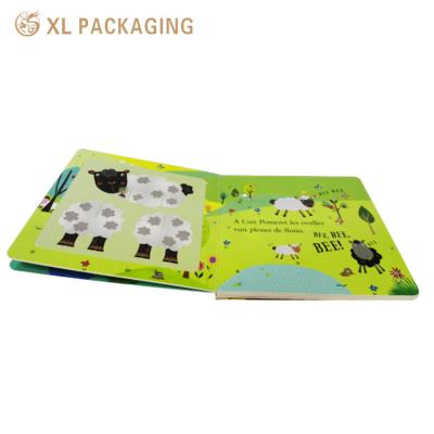 China XL Packaging Custom Book Printing Book Printing Services Animal Color Paper Books Children Cartoon Cardboard Paper Book for sale