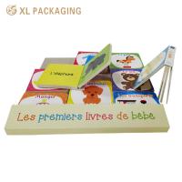 China XL Packaging Custom Book Printing Wholesale Custom Book Printing A Set Of Children English Book 9pcs Small Cognitive Paper Book Custom Printed for sale
