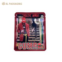China Custom Heat Sealing Mylar Foil Zip Top Paper Sticker Reusable Storage Bags for sale