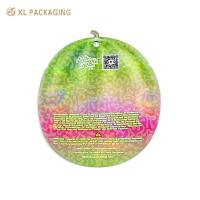 China Custom Paper Sticker Label Moisture Proof Mylar Zip Lock Bag for Plastic Mask Packaging with Resealable Zip Lock for sale