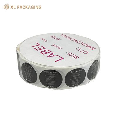 China Custom Rectangle Label Sticker Roll with Logo Printing XL Packaging for sale