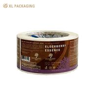 China Personalized perfume bottle stickers XL custom paper labels with vinyl waterproof gold foil finish for sale
