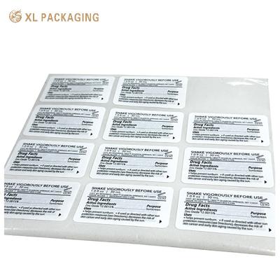 China Personalized perfume bottle stickers XL custom paper labels with vinyl waterproof gold foil finish for sale