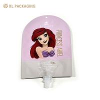China Holographic Mylar Bag Die Cut UV Zip Lock Food Pouch Custom Shaped with Custom Paper Sticker Label for sale
