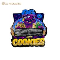 China Smell Proof Mylar Zipper Bag Custom Paper Sticker Sealed Plastic Pouch for Candy Packaging for sale