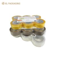 China Custom Printed Shipping Box OPP Tape Self Adhesive Transparent Invisible Duct Bopp Clear Package Tape Jumbo Roll for sale