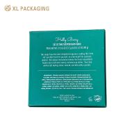China Custom Green Luxury Packaging Christmas Wrapping Decoration Bows Gold Hot Stamping Lid And Base Boxes For Cosmetic for sale