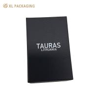 China Luxury Custom Logo Black Lid And Base Rigid Boxes Paper Box Cardboard Paper Packaging Watch Box Packaging With EVA for sale