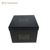 China Wholesale Cheap Large Capacity Black Cardboard Paper Box Flower Gift Packaging for sale