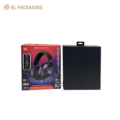 China XL Packaging Custom Packaging Box Factory Headphone Earphone Box Custom Printed Logo Corrugated Packaging Box Wireless Headset Paper Box Packaging With Tray for sale