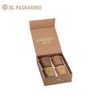 China XL Packaging Custom Packaging Box Factory  Eco-Friendly Custom Texture Paper Candle Cup Packaging Box Paper Gift Box with Lid And Base for sale