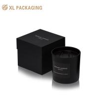 China XL Packaging Custom Packaging Box Factory Custom Kraft Candle Packaging Box With Lid And Base Rigid Gift Candle Boxes With Paper Tray for sale