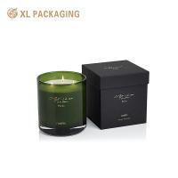 China XL Packaging Custom Packaging Box Factory Luxury Black Candle Box Cosmetic Lid And Base Box Paper Box Packaging For Candle for sale