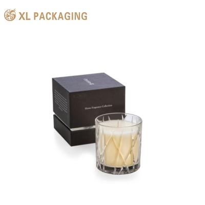 China XL Packaging Custom Luxury Lid Candle Perfume Boxes Luxury Recyclable Rigid Paperboard Packaging Gift Box For Perfume Cosmetic Lipstick Candle Packing for sale