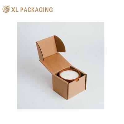 China XL Packaging Custom Packaging Box Factory Customized Color Printing Kraft Paper Rigid Paper Board Gift Packaging Box For Candle for sale