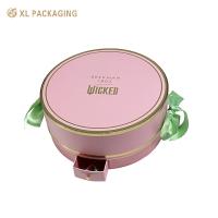 China Gold Foil Printing Luxury Texture Paper Cosmetics Candle Soap Box Lid And Base Box With Ribbon for sale