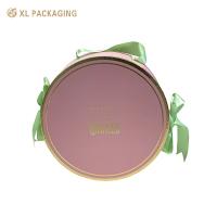 China Gold Foil Printing Luxury Texture Paper Cosmetics Candle Soap Box Lid And Base Box With Ribbon for sale