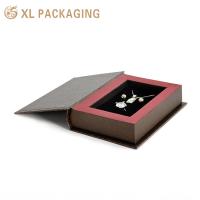 China XL Packaging Custom Logo Cardboard Jewelry Packaging Box with Magnetic Closure and CMYK Printing for sale