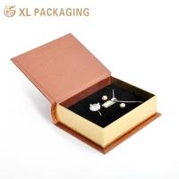 China XL Packaging Custom Logo Cardboard Jewelry Packaging Box with Magnetic Closure and CMYK Printing for sale
