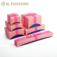 China Hard Custom Printing Small Gift Cardboard Drawer Paper Box With Bow for Jewelry Packaging for sale