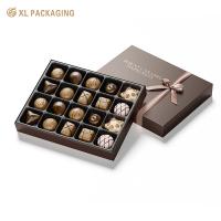 China Wholesale Luxury Custom Full-Color Rigid Chocolate Gift Box with Ribbon Bow for Premium Packaging for sale